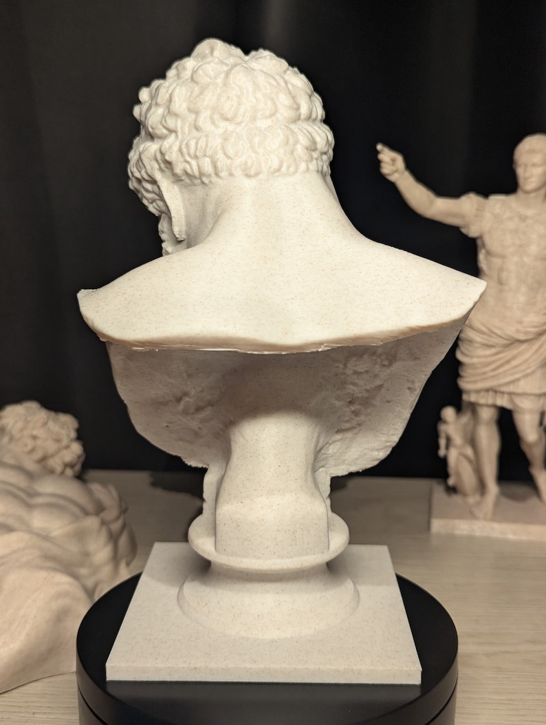 Timeless Marble Composite Farnese Hercules Bust - Ancient Greek ...