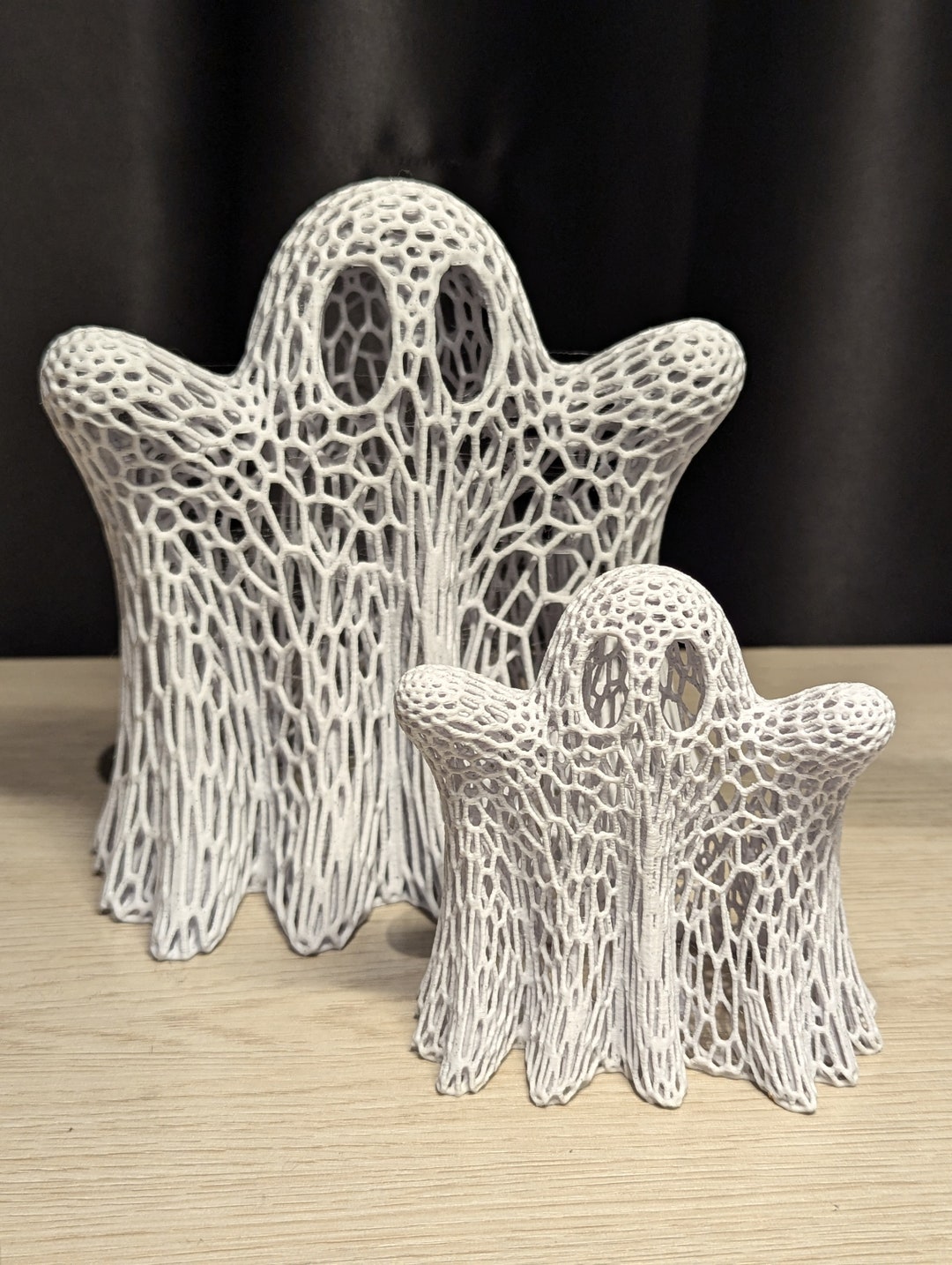 Intricate 3D Printed Lace Ghost Sculpture Cute and Spooky Unique ...