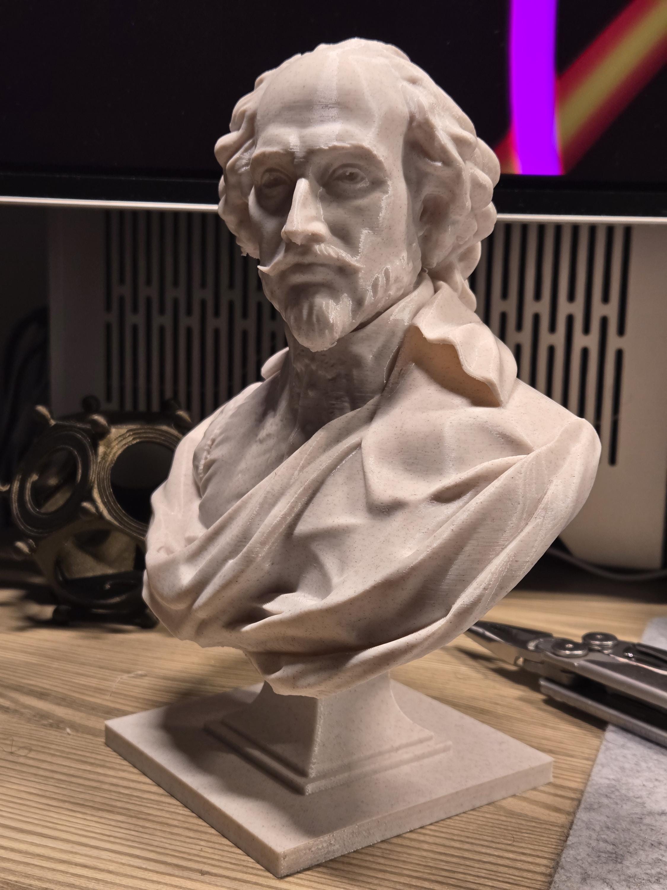 William Shakespeare Bust - Handcrafted Marble Composite Sculpture ...