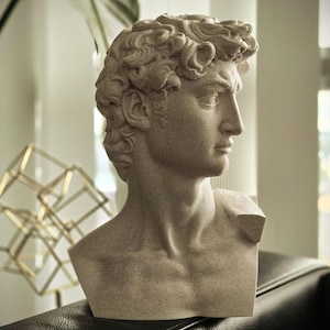 Michelangelo's David Bust - Museum Quality Replica - Marble Composite ...