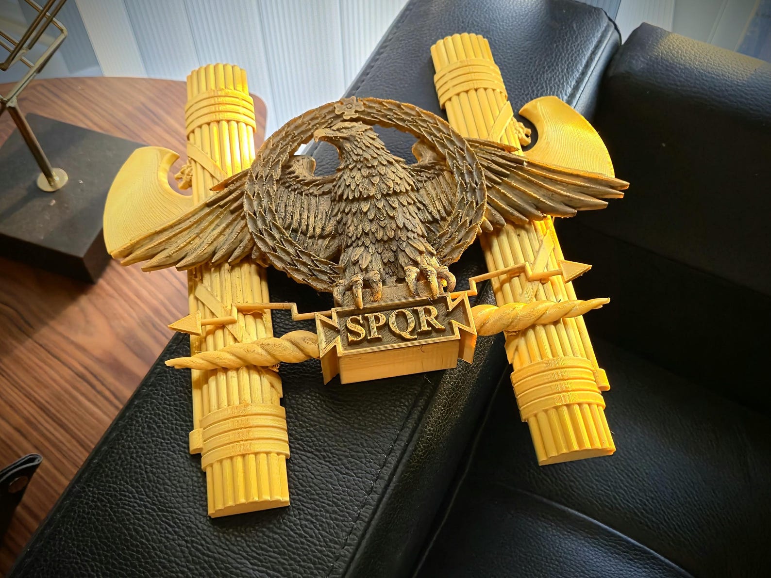 Roman Standard Fasces Eagle Emblem Insignia S.P.Q.R. Senatus Populusque ...