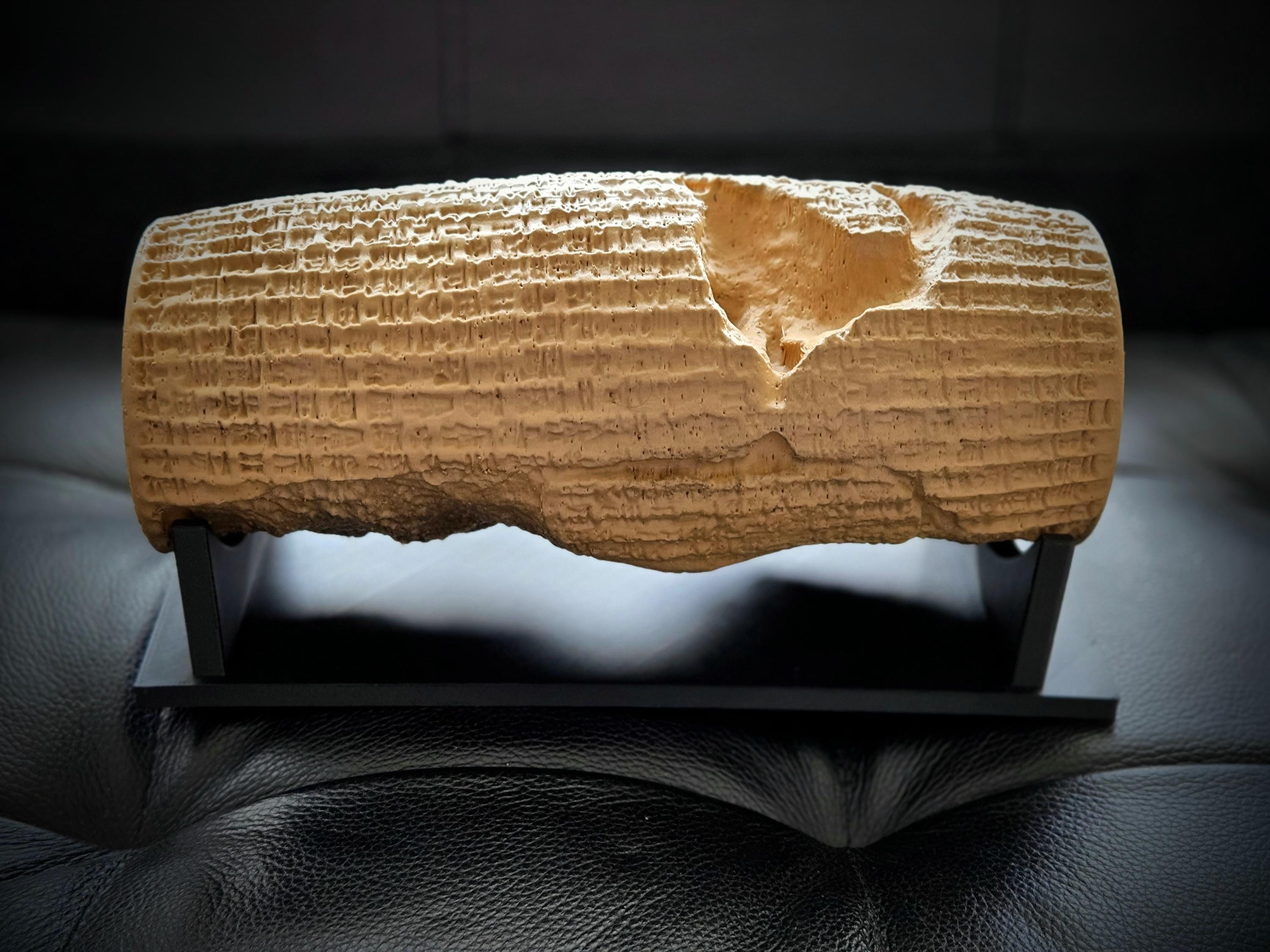 Exact Cyrus Cylinder Museum Replica - Cyrus the Great - First Charter ...