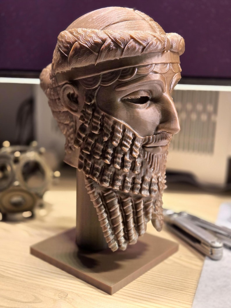 Sargon of Akkad Bust - Bronze-like Sculpture - Museum Quality Replica ...