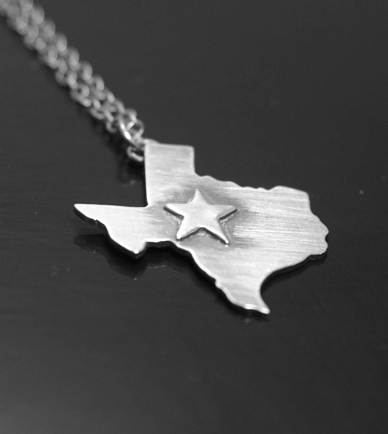 Custom state necklaces handmade from Argentium silver | Etsy