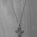 Bold Argentium Silver Cross on Long Chain - Etsy