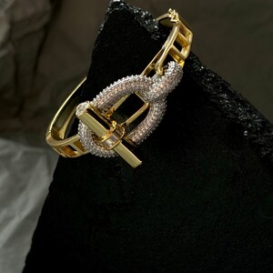 Chunky Ring & Bracelet Set, Carabiner Charm Jewerly, Carabiner Lock ...