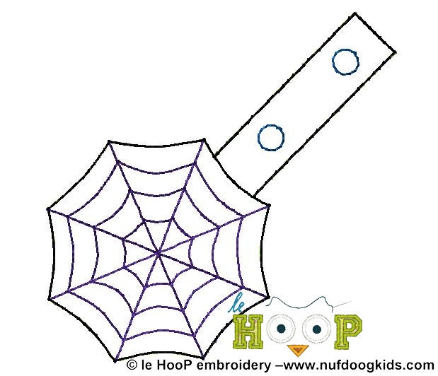 Spider Web Snap Tab Machine Applique Embroidery Design 4x4 5x7 ITH in ...