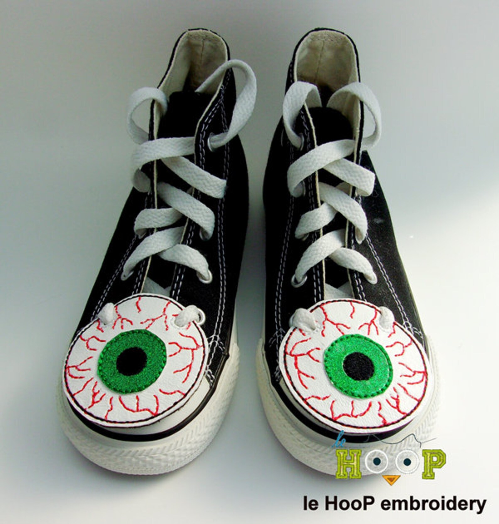 EYEBALL Shoe Charms Tags ITH Machine Embroidery Applique Design 4x4 and ...