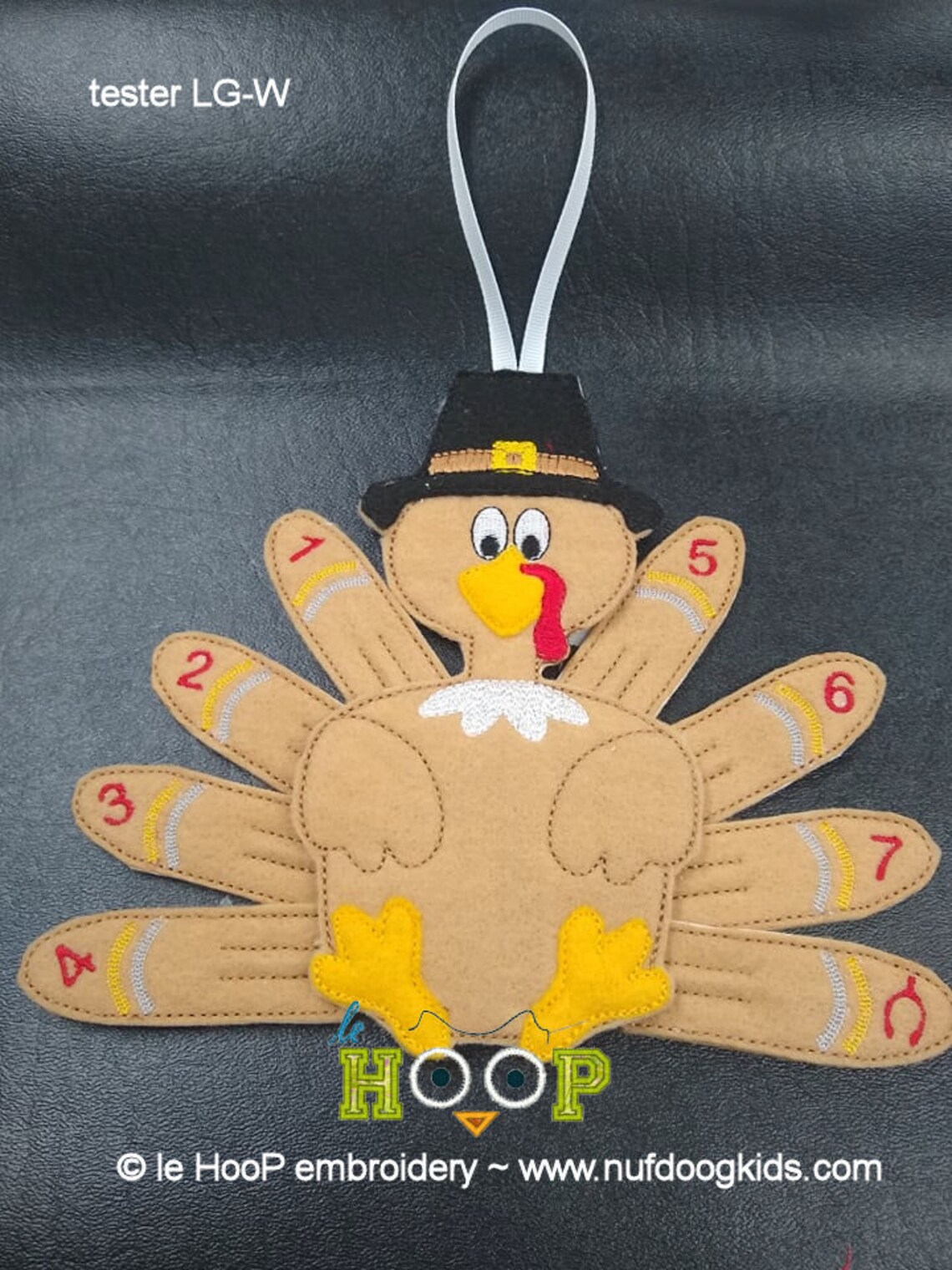 Thanksgiving Turkey Countdown 5x7 ITH Machine Embroidery - Etsy
