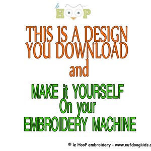 Monster PEACE Hand Applique Machine Applique Embroidery Design 2 Sizes ...