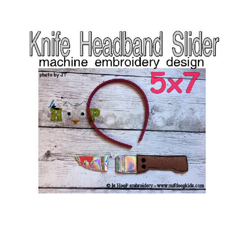 Knife Headband Slider Machine Applique Embroidery Design ITH - Etsy