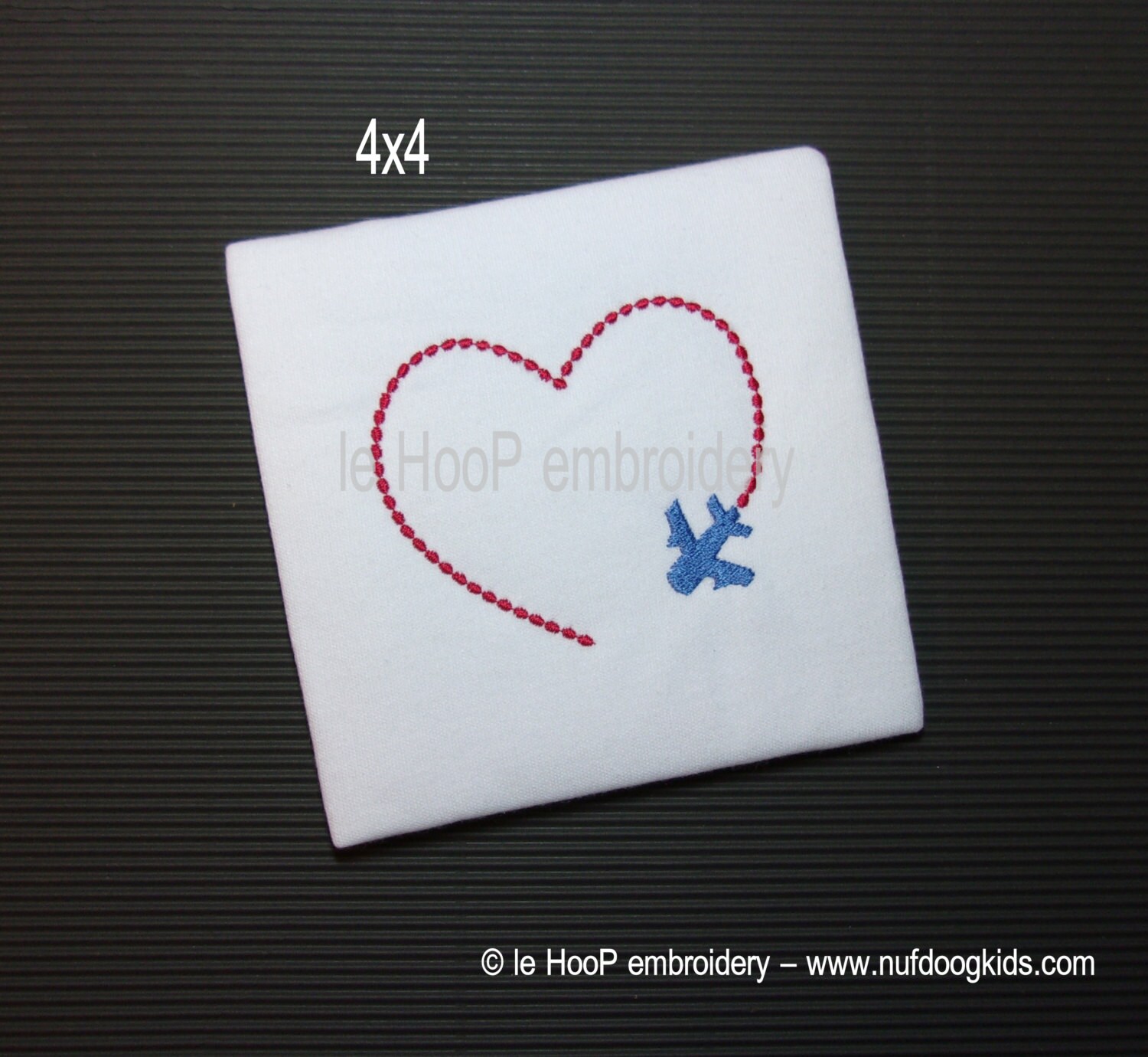 Valentine Plane Heart Trail Machine Embroidery Applique Design 4x4 5x7 ...