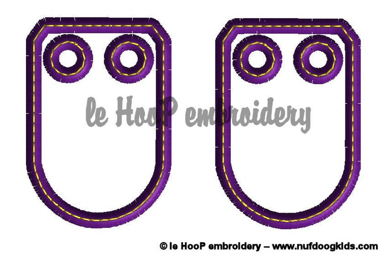 Blank Round Shape TAGS Shoe Charms Machine Embroidery In-hoop - Etsy