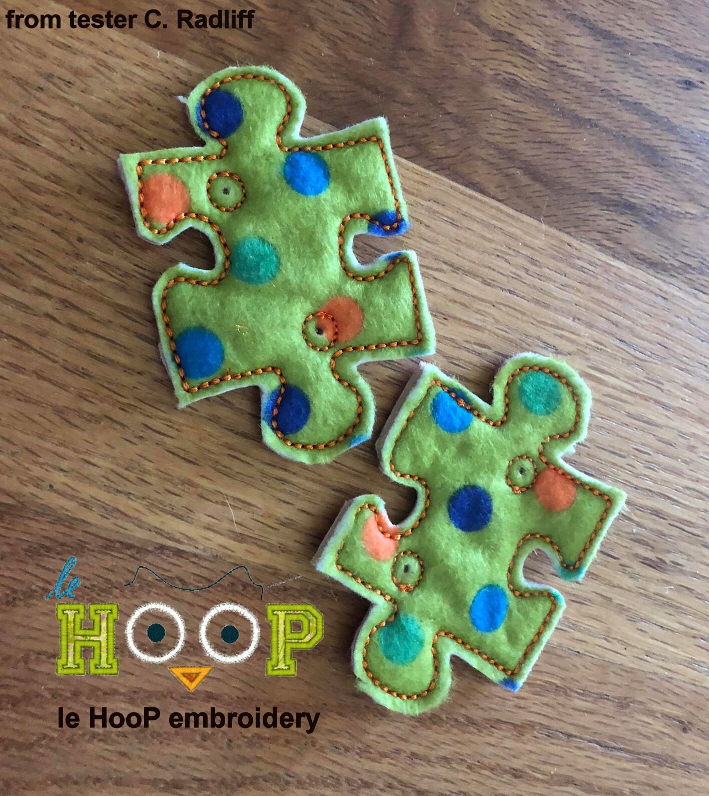 PUZZLE Shoe Charms Tags ITH Machine Embroidery Applique Design - Etsy