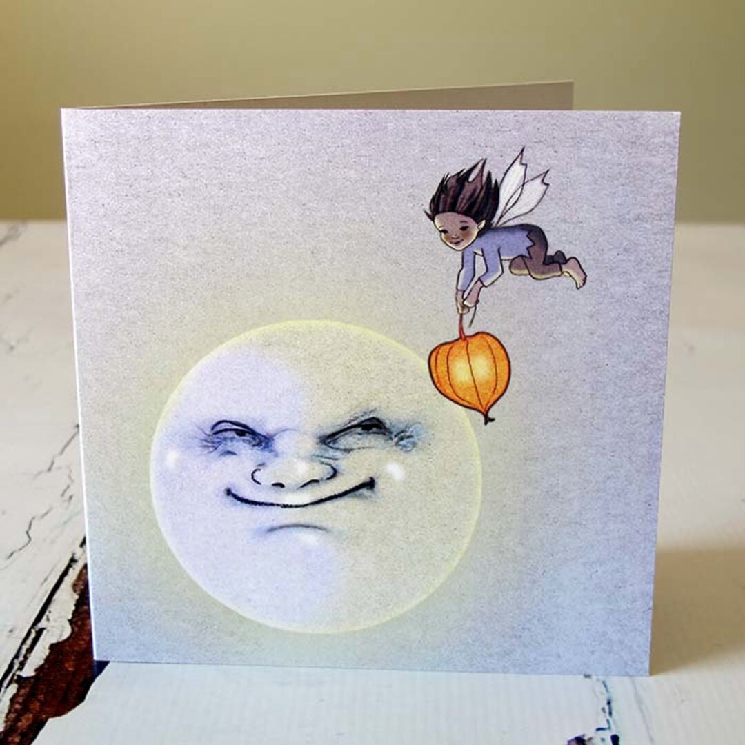 My Friend the Moon Card - Etsy