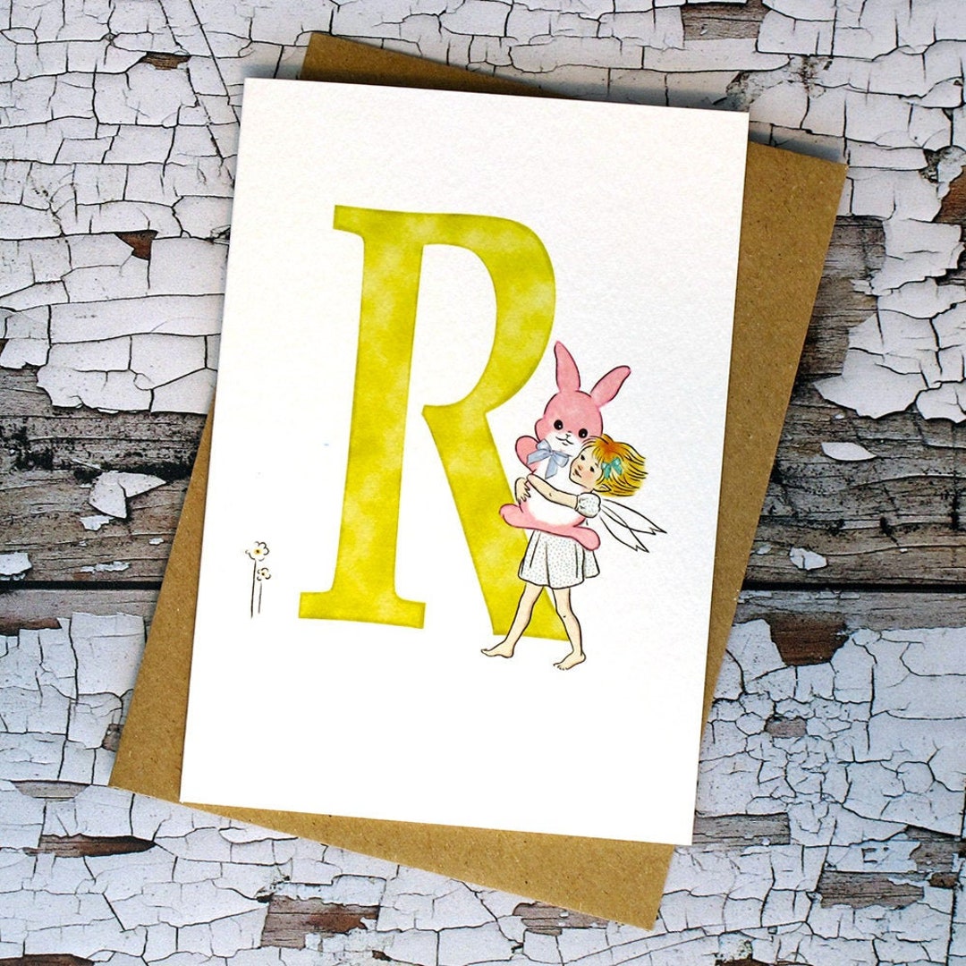 Letter R ABC Card - Etsy