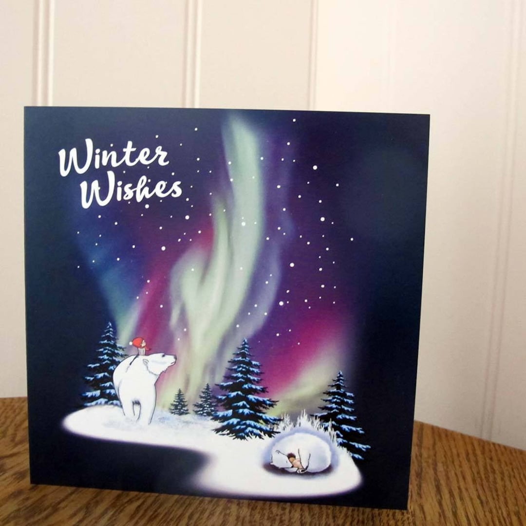 Northern Lights Friends Card - Etsy