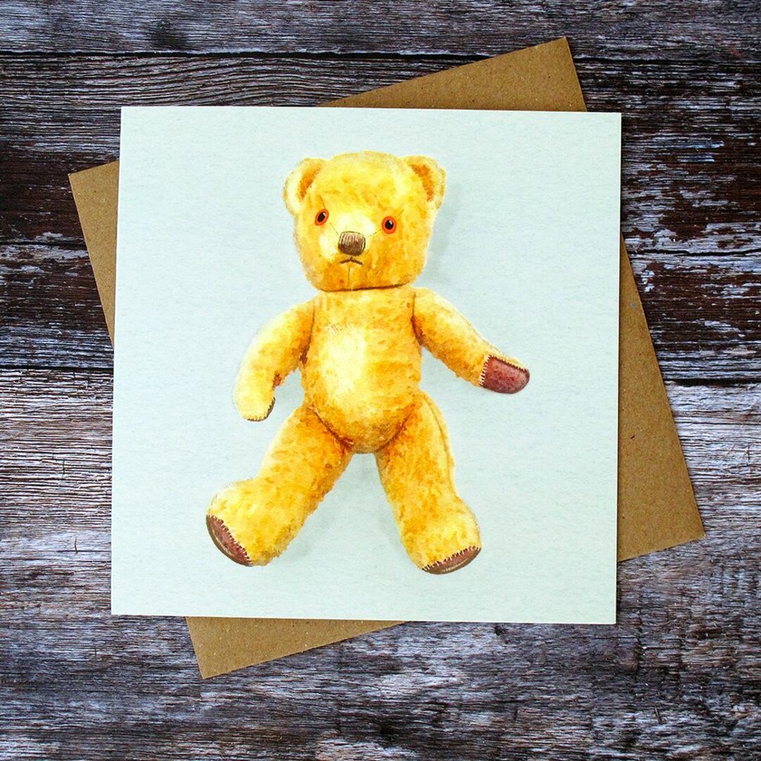 Vintage Big Ted Card - Etsy