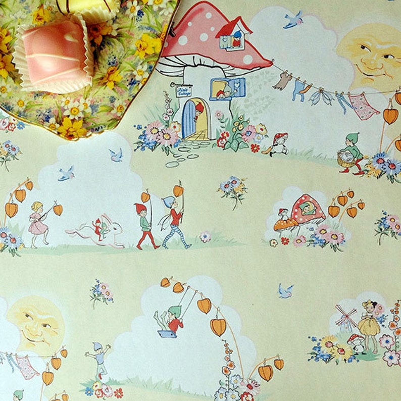 5 Sheets of Assorted Pixieland Paper - Etsy