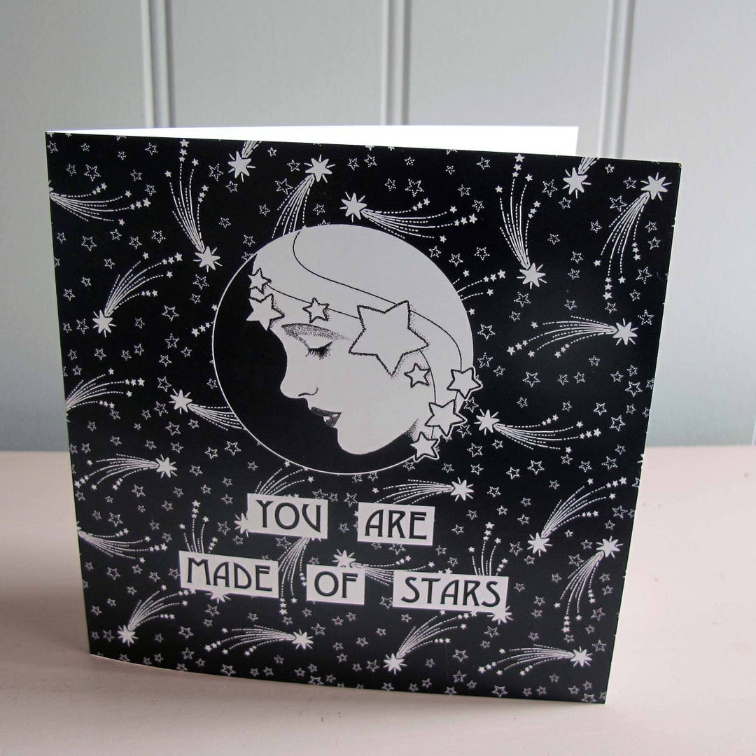 You Are Made of Stars Card - Etsy UK