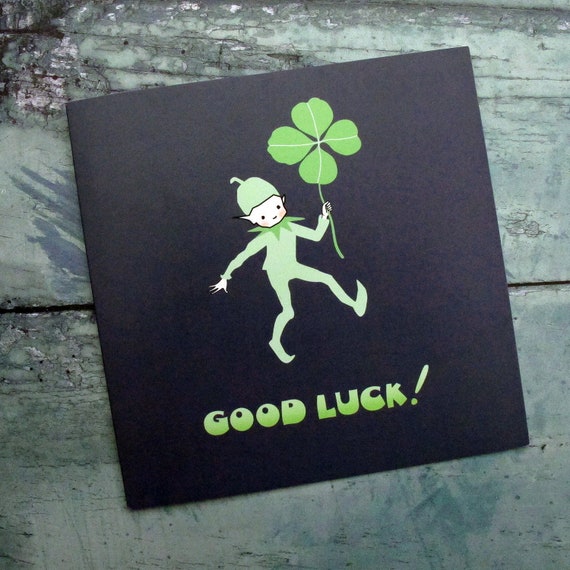 Lucky Imp Card | Etsy
