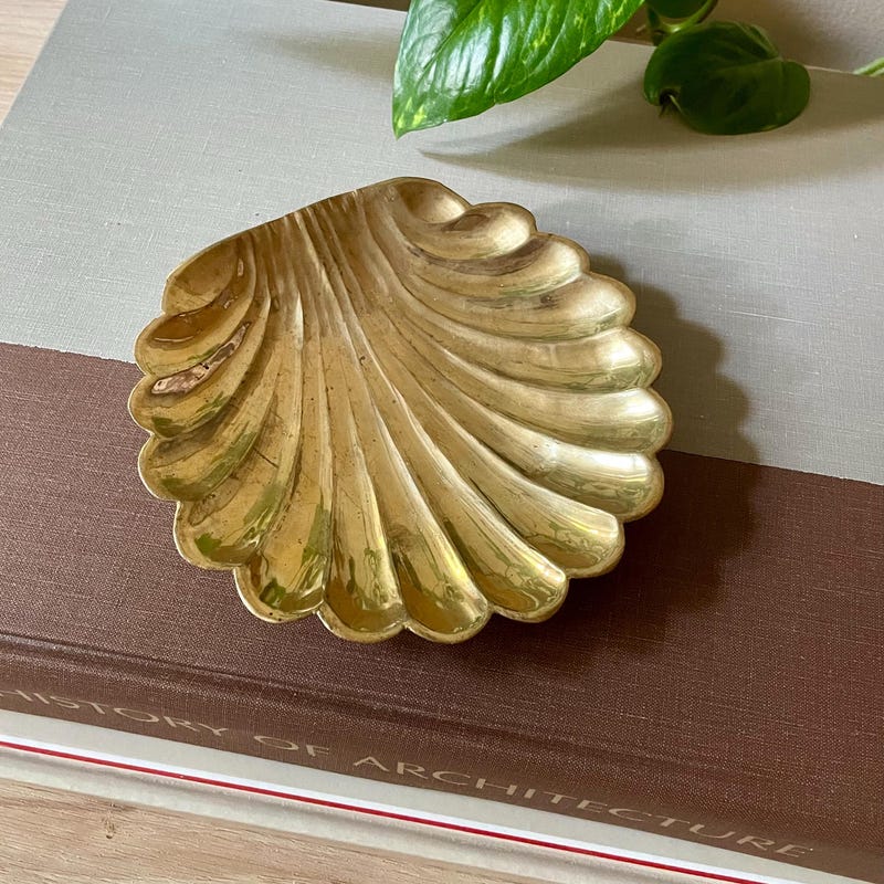 Brass Shell Dish - Etsy