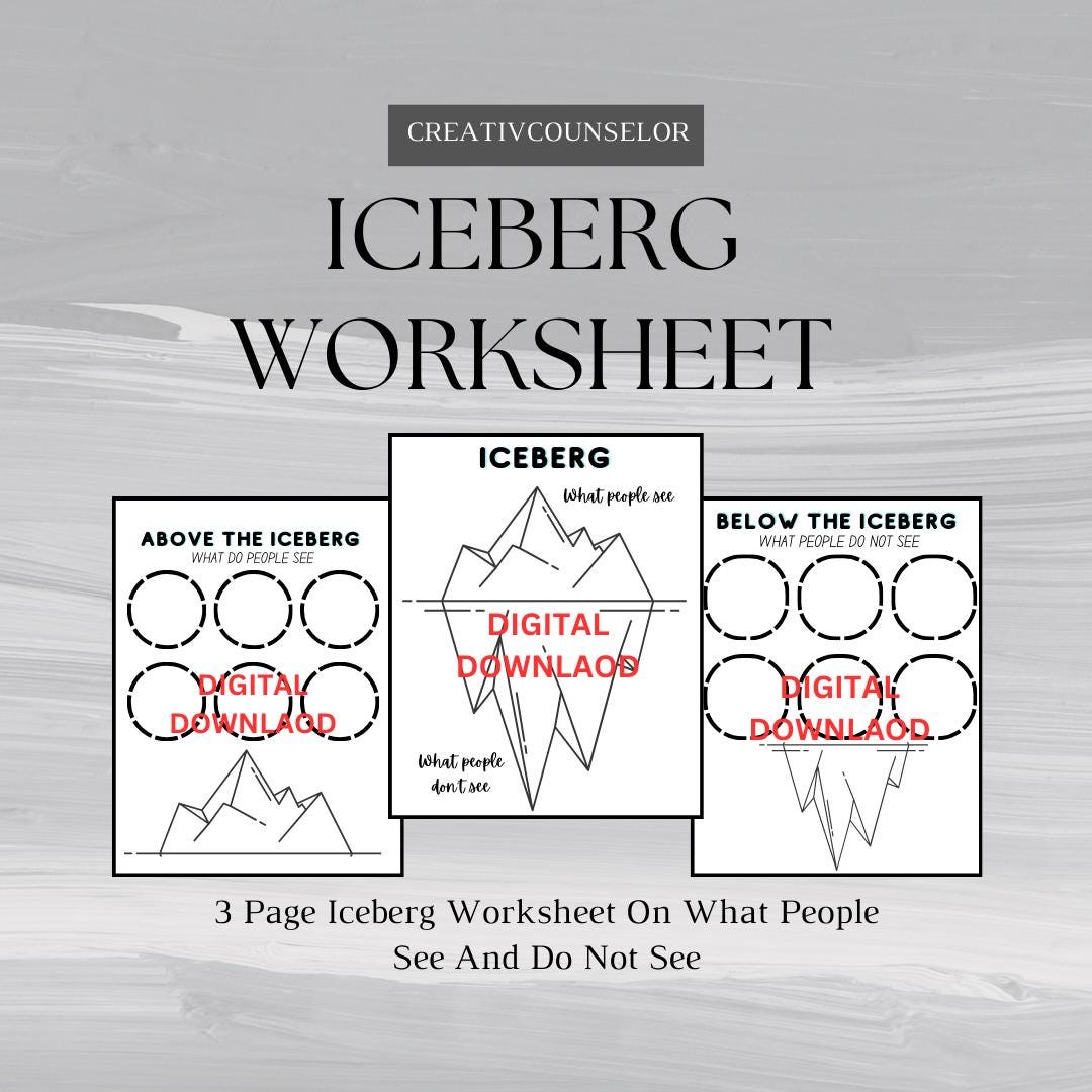 ICEBERG WORKSHEET, This is a Worksheet Pamphlet Non the Iceberg. What ...