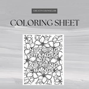 Inspirational Quote Coloring Sheet: Trauma & Coping (digital Download ...