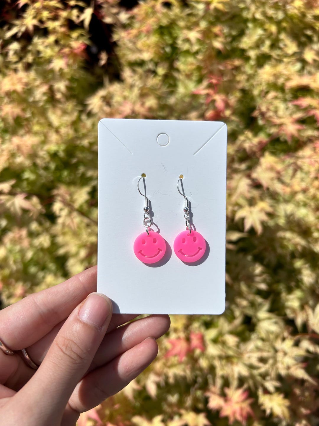 Pink Smiley Faces - Etsy