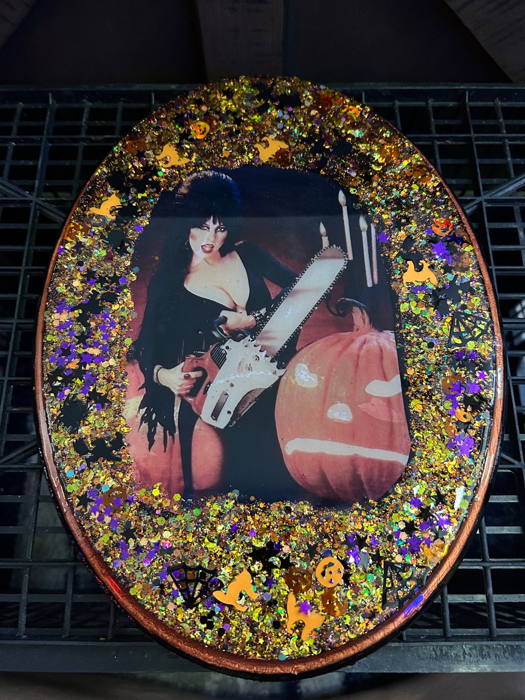 Elvira Halloween Chainsaw Large Horror Wall Plaque - Etsy