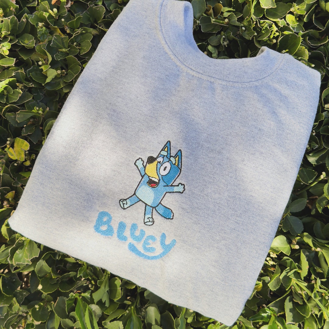 Bluey Sweatshirt Embroidered Custom Sweatshirt Bluey Dad - Etsy