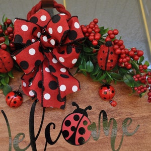 Whimsical Ladybug Wooden Door Hanger for Summer Home Decor and Gifts - Etsy