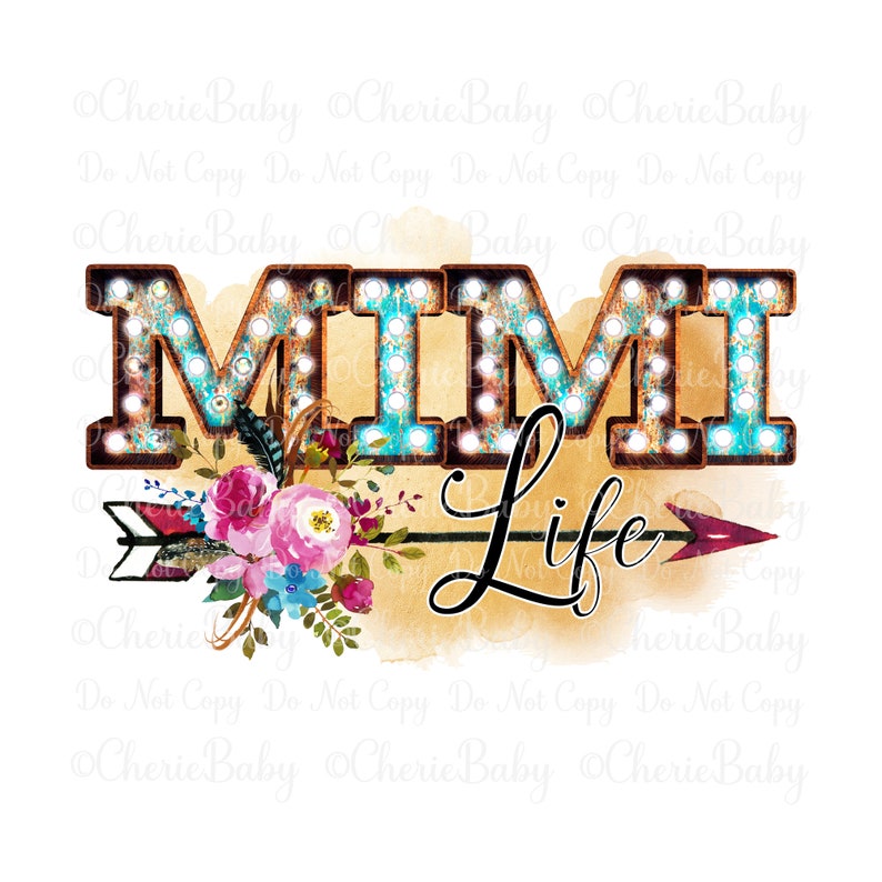 MIMI Life Sublimation Design Printable Png Digital Design - Etsy