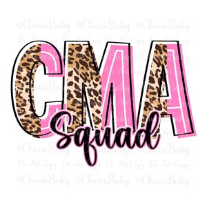 CMA Squad Sublimation Design, Printable Png, DTF Digital Download ...