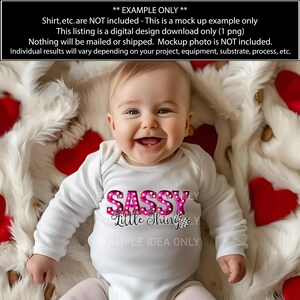 Sassy Little Thing Sublimation Design, Printable Png, DTF Digital ...