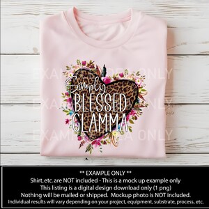 Simply Blessed Glamma Sublimation Design, Printable Png, DTF Digital ...