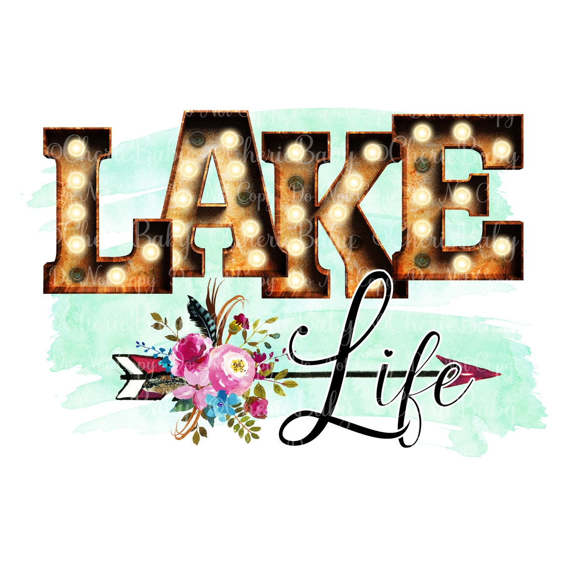 LAKE Life Sublimation Design Printable png Digital | Etsy