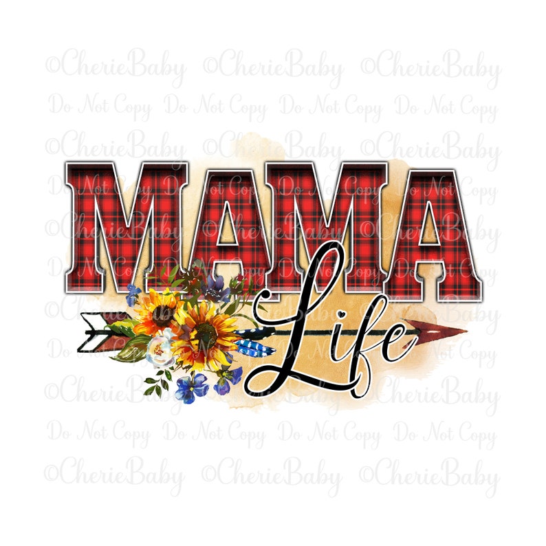 Mama Life Sublimation Design Printable Png Digital - Etsy