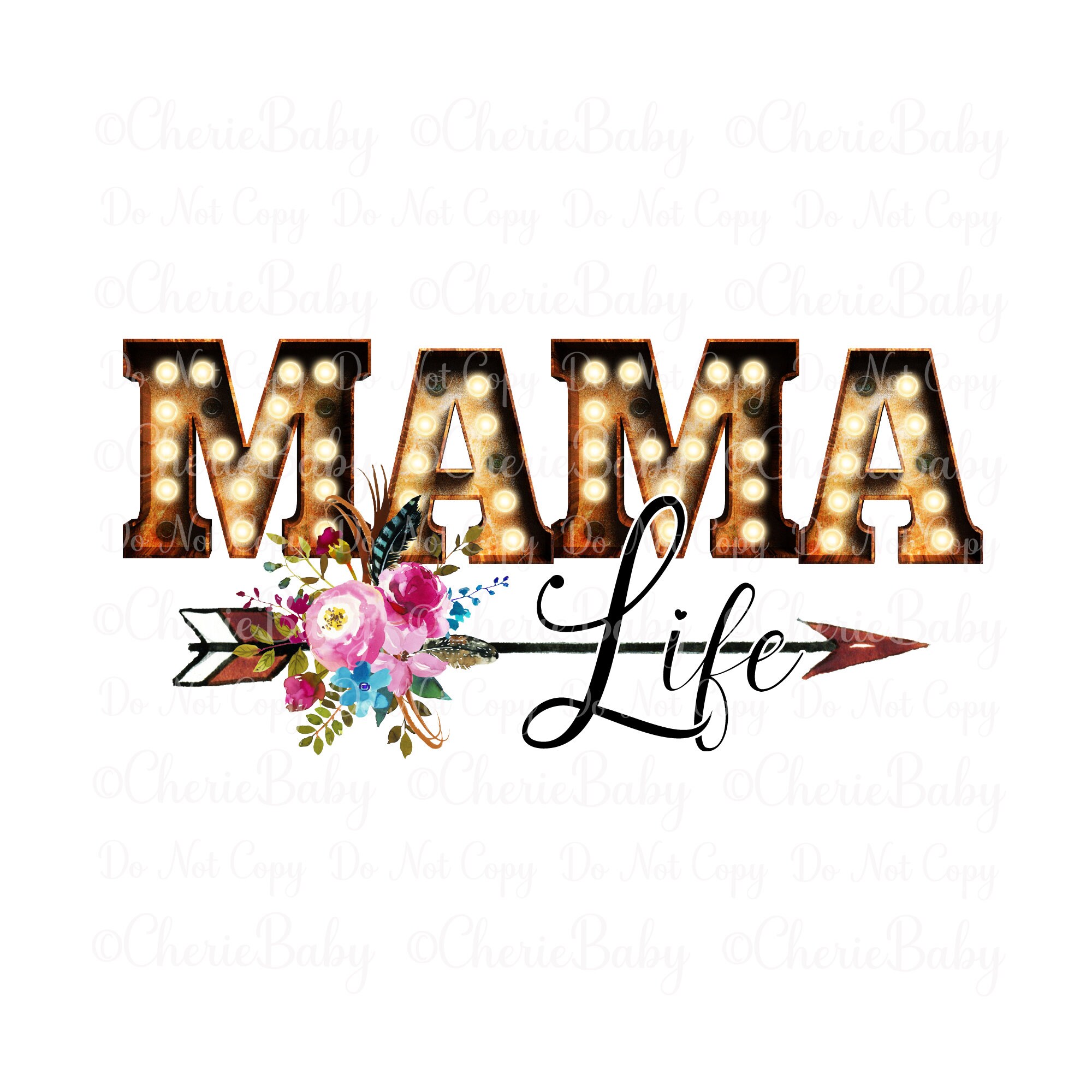 MAMA Life Sublimation Design Printable Png Digital | Etsy