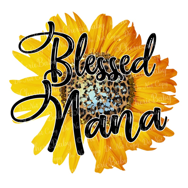 Blessed Nana Sublimation Design Printable png Digital | Etsy