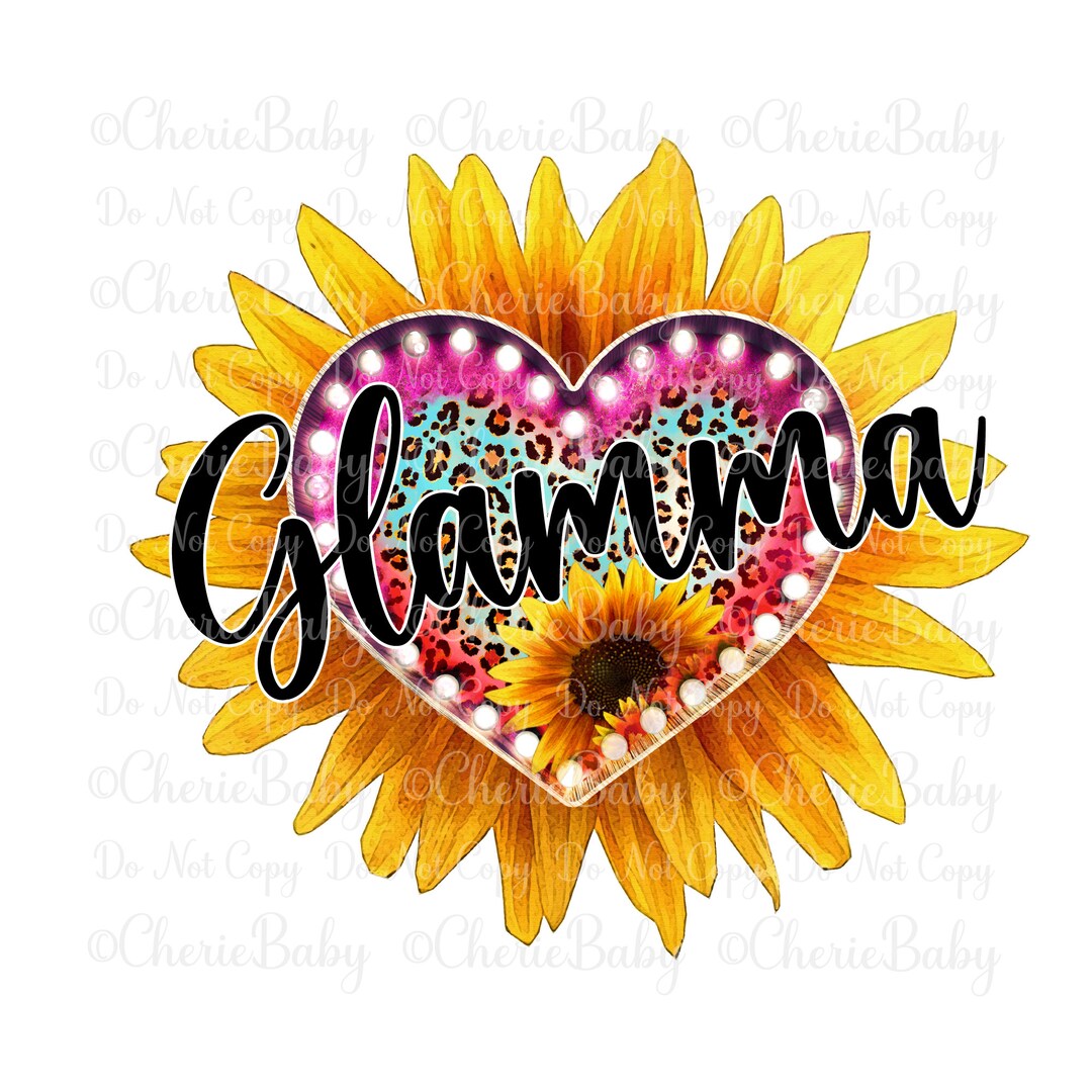 Glamma Sublimation Design, Printable PNG, DTF Digital Download ...