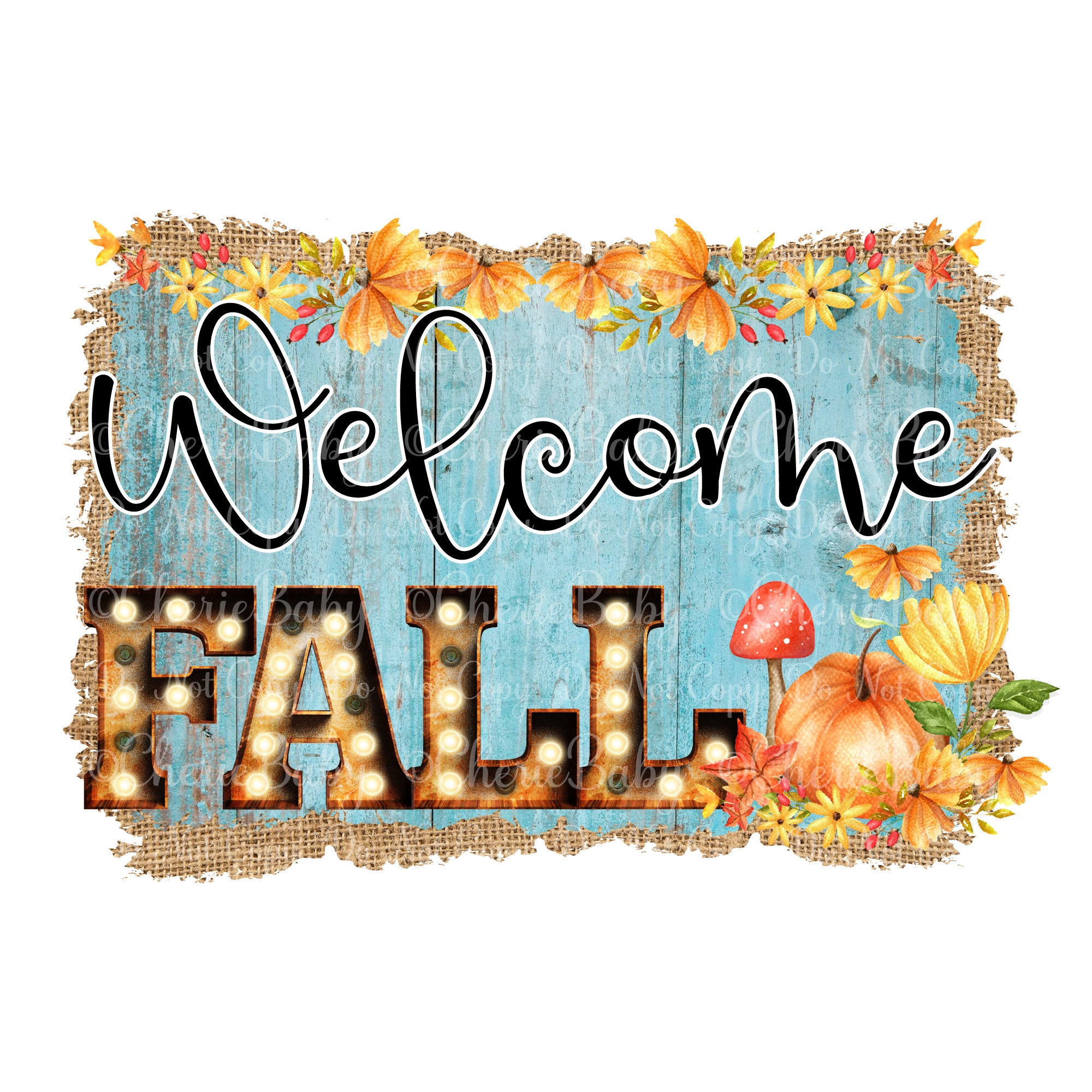 Fall Sublimation Design Bundle 5 Digital Downloads Five | Etsy