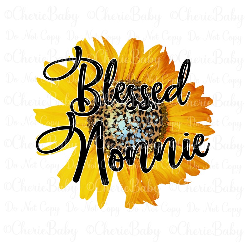 Blessed Nonnie Sublimation Design Printable Png Digital - Etsy
