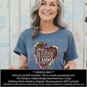 Simply Blessed Glamma Sublimation Design, Printable Png, DTF Digital ...