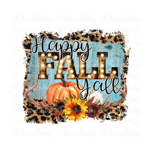 Fall Sublimation Design Bundle, 5 Printable Pngs, Five Digital ...