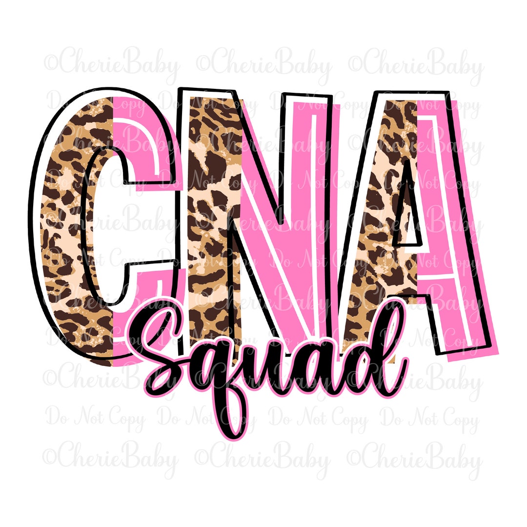 CNA Squad Sublimation Design, Printable Png, DTF Digital Download ...