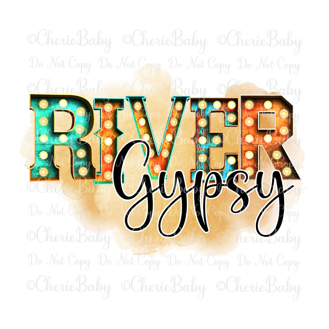 River Gypsy Sublimation Design - Printable Png - Digital Download ...
