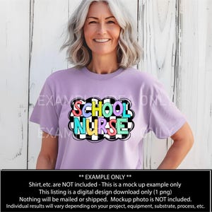 School Nurse Sublimation Design, Printable Png, DTF Digital Download ...