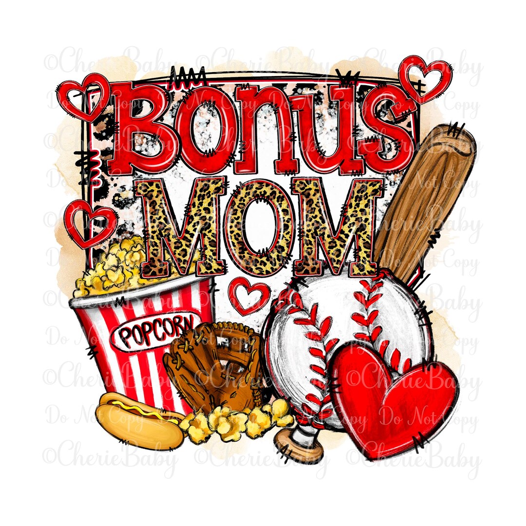 Bonus Mom Sublimation Design, Printable Png, DTF Digital Download ...