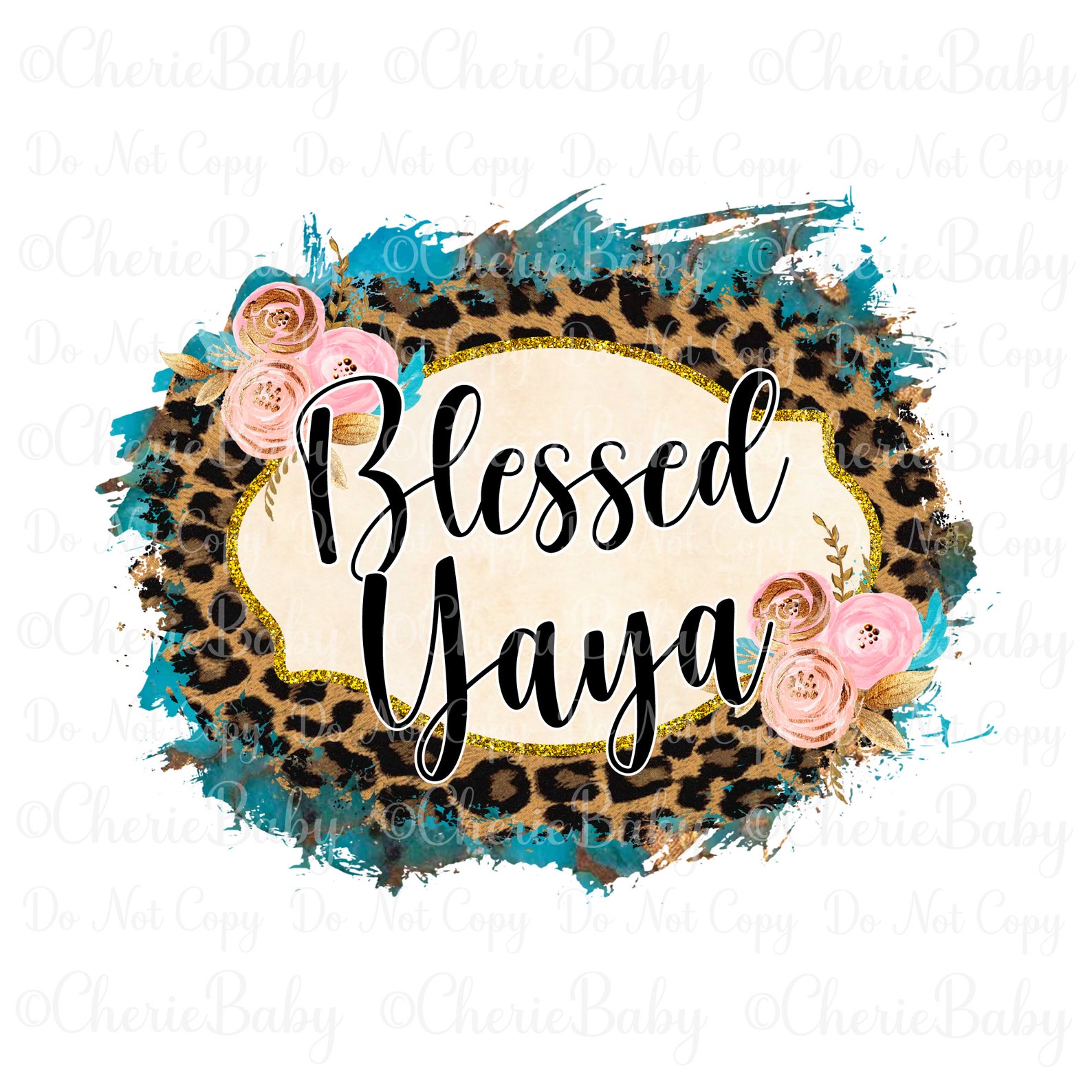 Blessed Yaya Sublimation Design Printable png Digital | Etsy